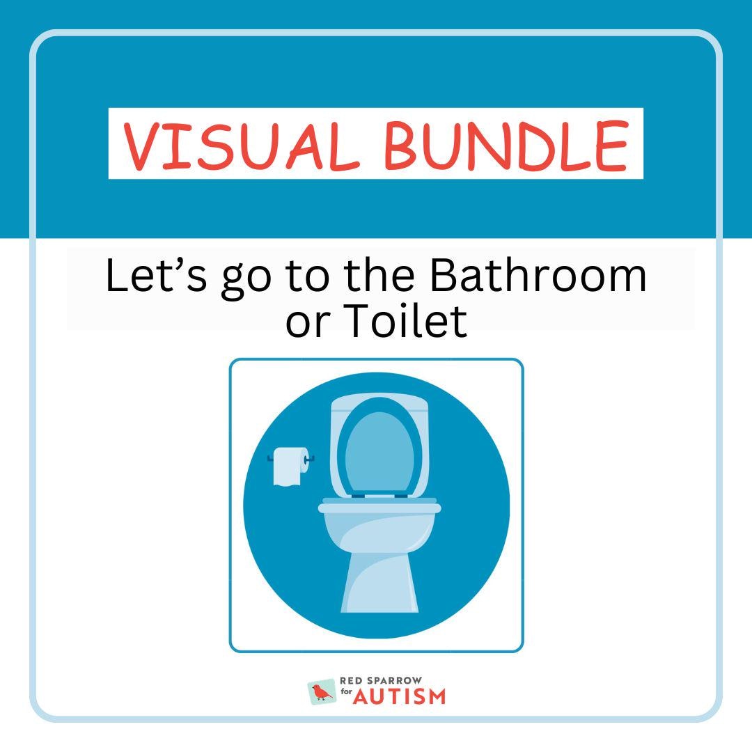 Autism Visual Schedule Bundle – Bathroom Toilet Routine, Real Photos ...