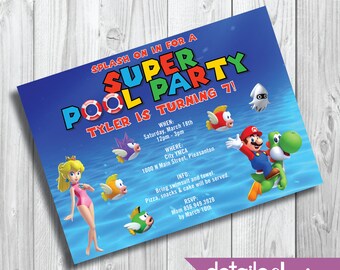 Mario Birthday Party | Etsy