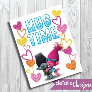 TROLLS PARTY SIGNS, Kid's Decor, Wall Sign, Kid Bedroom - Digital ...