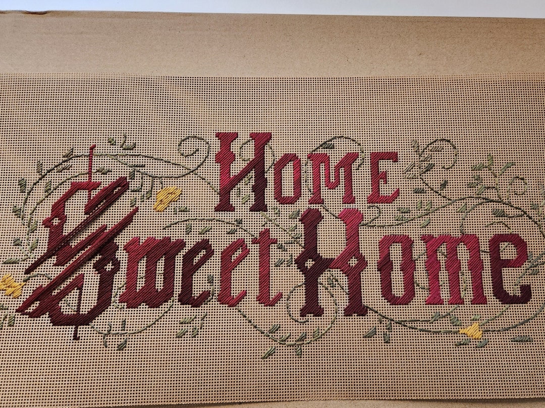 Victorian Motto Sampler Home Sweet Home Punched Paper KIT TO STITCH ...