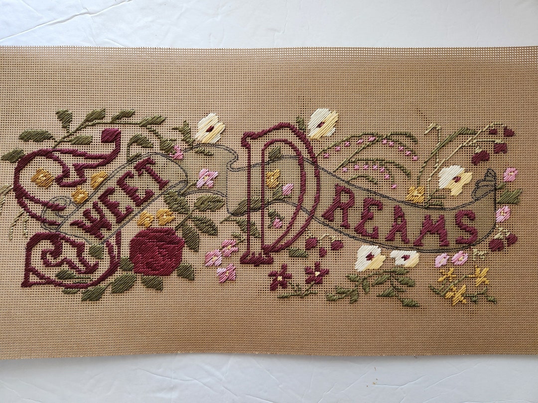 Motto Sampler Kit, Sweet Dreams, 9x18" Punched Paper KIT TO STITCH ...