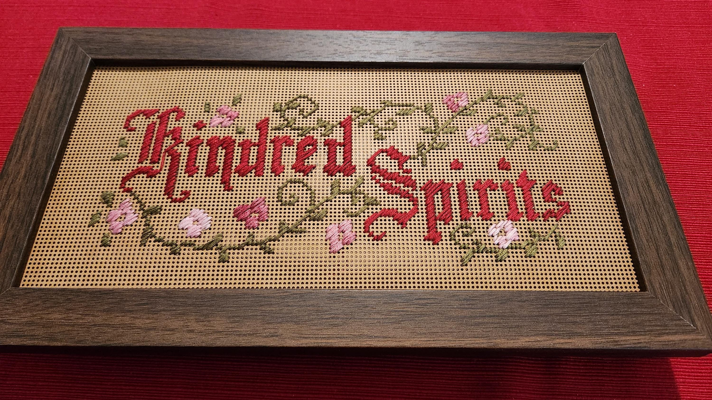 Mini Motto KIT TO STITCH. Kindred Spirits. 5x10 Punched Paper, Antique ...