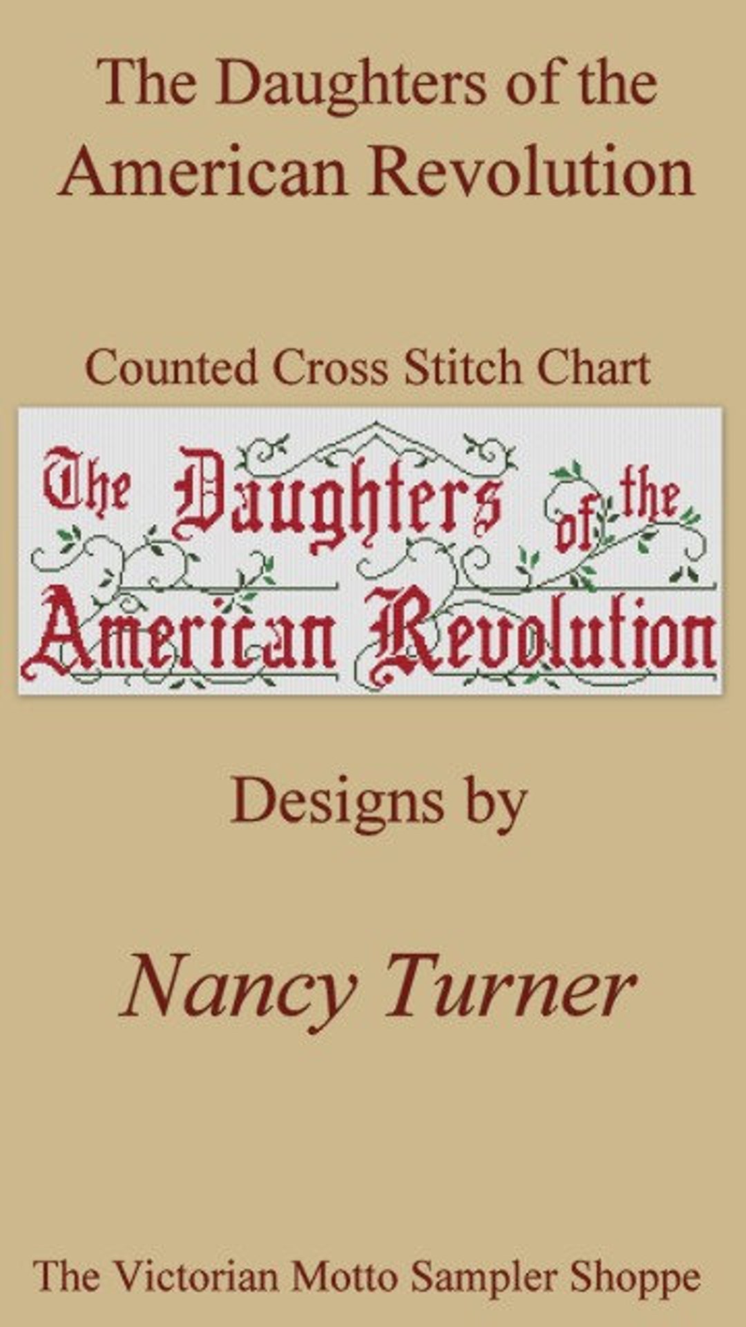 The Daughters of the American Revolution (DAR) Cross Stitch Chart - Etsy