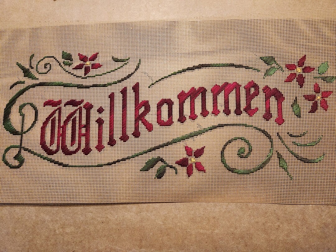Motto Sampler Kit, Willkommen, (welcome) 9x18" Punched Paper KIT TO ...