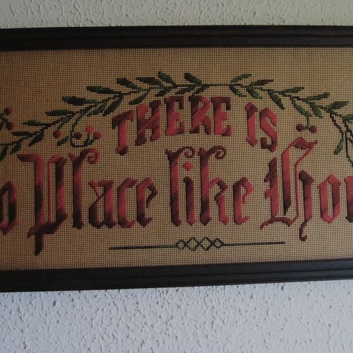 Victorian Motto Sampler Home Sweet Home Punched Paper KIT TO - Etsy