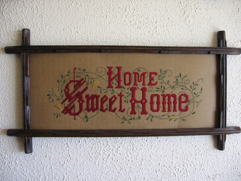 Victorian Motto Sampler Home Sweet Home Punched Paper KIT TO - Etsy