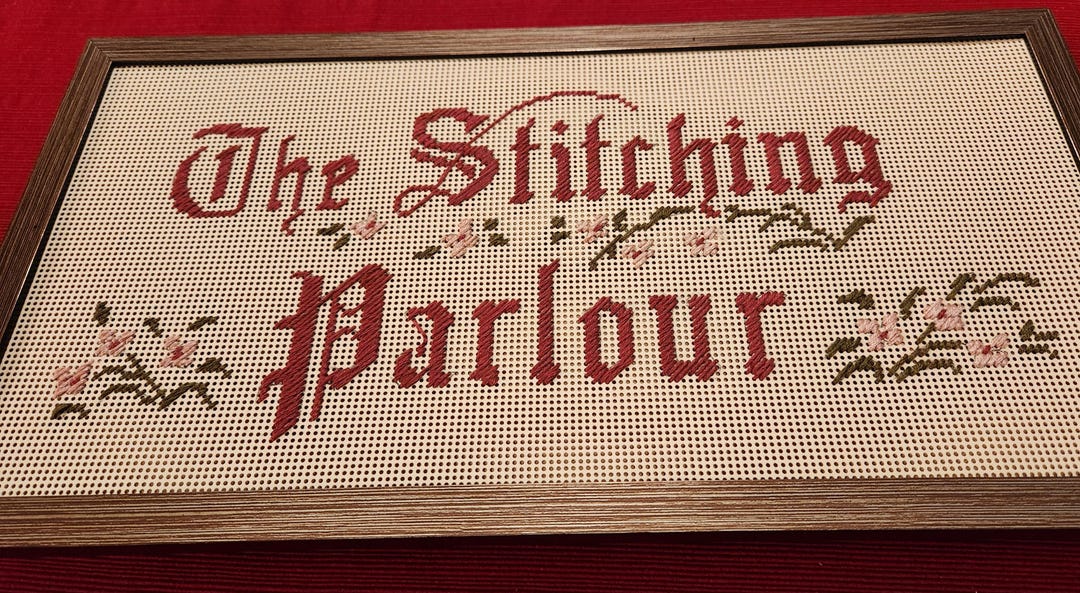 Mini Motto KIT TO STITCH. the Stitching Parlour. 6x12 Ecru Punched ...