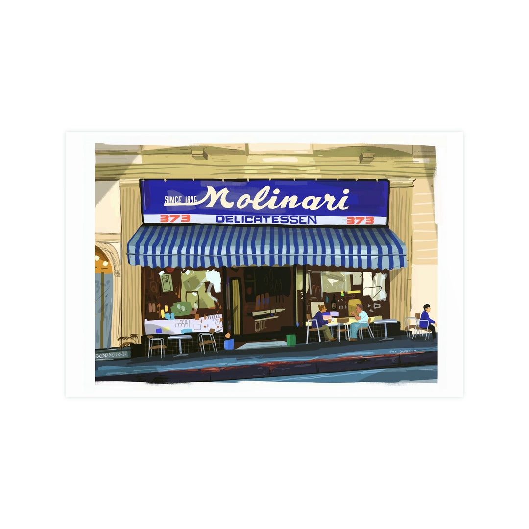 Molinari, San Francisco, Digital Painting Print, Horizontal Matte ...