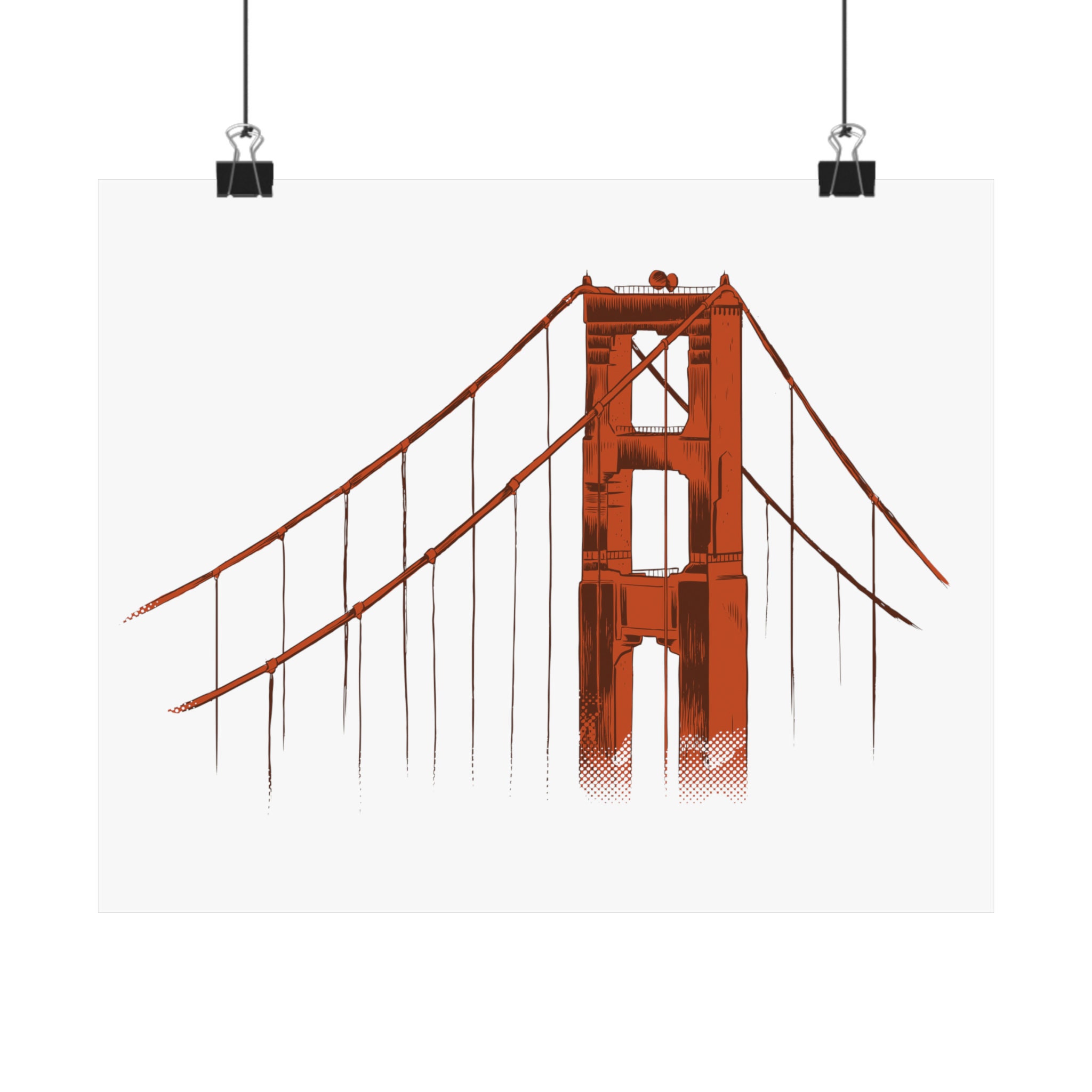 Golden Gate Bridge Premium Matte Horizontal Posters - Etsy