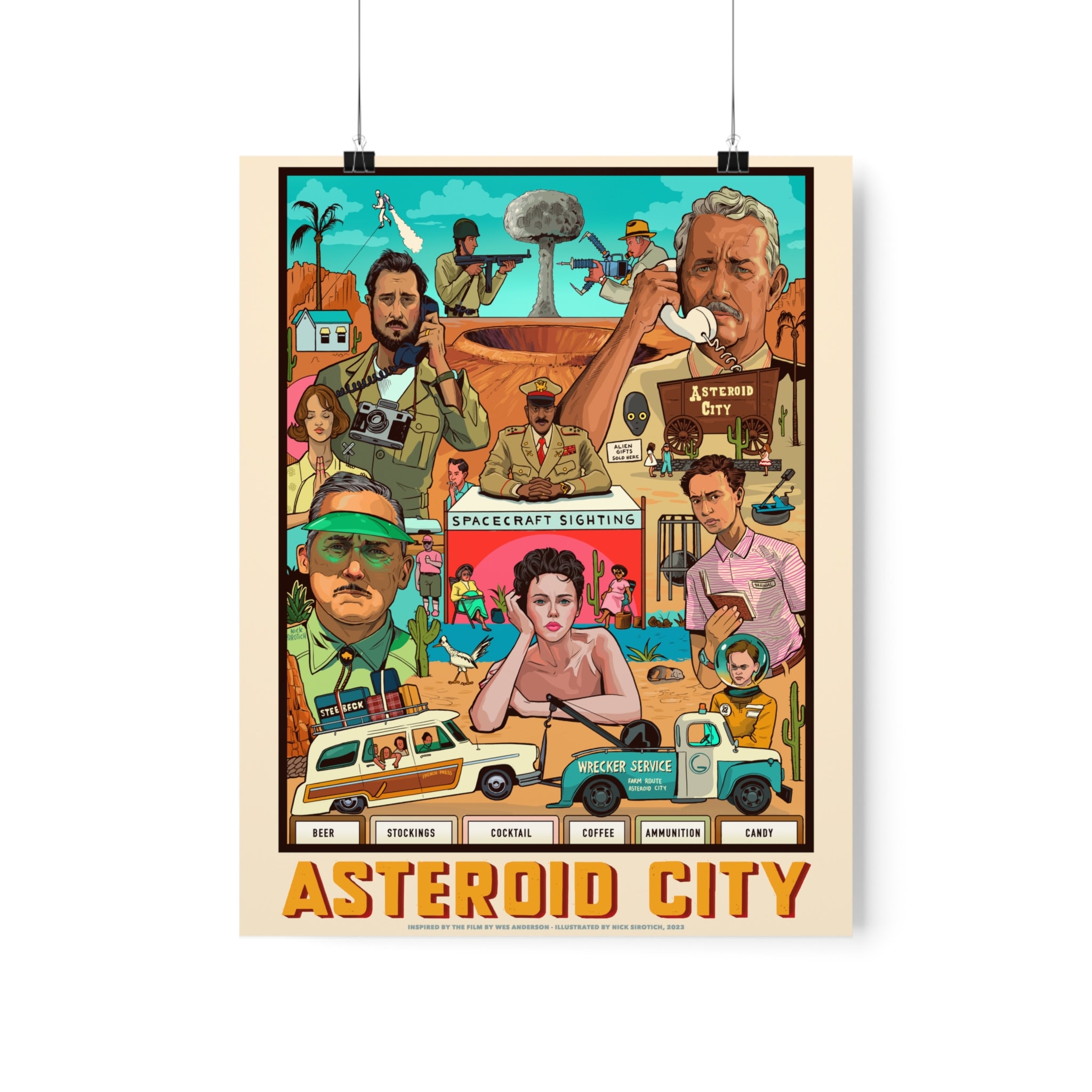 Asteroid City WIDE DESIGN Premium Matte Vertical Posters - Etsy