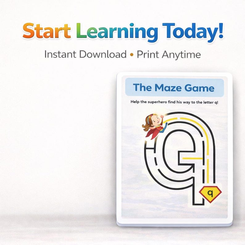 100 Maze Worksheets for Kids | Alphabet, Number, Shape Mazes (ages 3-6 ...