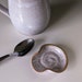 Small White Ceramic Spoon Rest, Coffee or Tea Small Spoon Rest ...