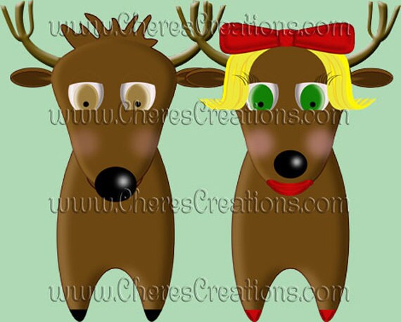 Santa and Friends Digital Clip Art Sheets - Etsy