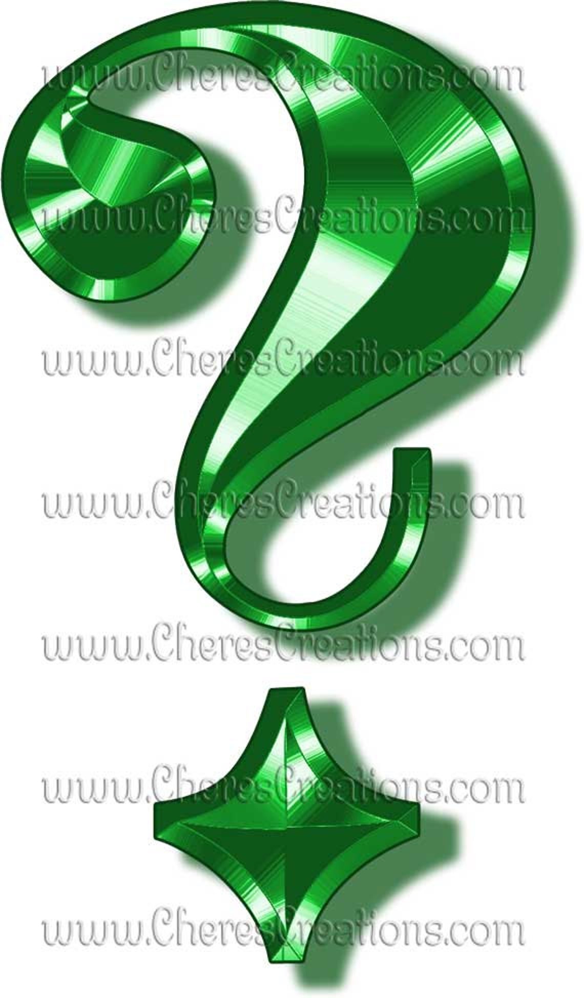 Fancy Green Alphabet Digital Scrapbook Kit - Etsy