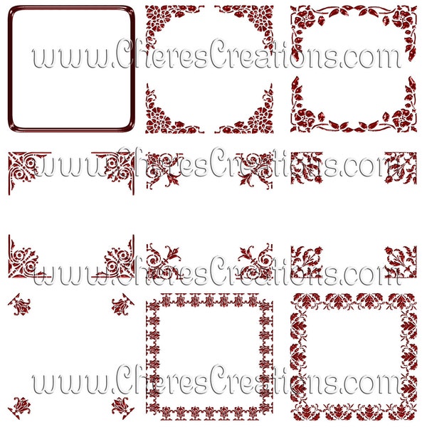 Fancy Digital Frames - Etsy