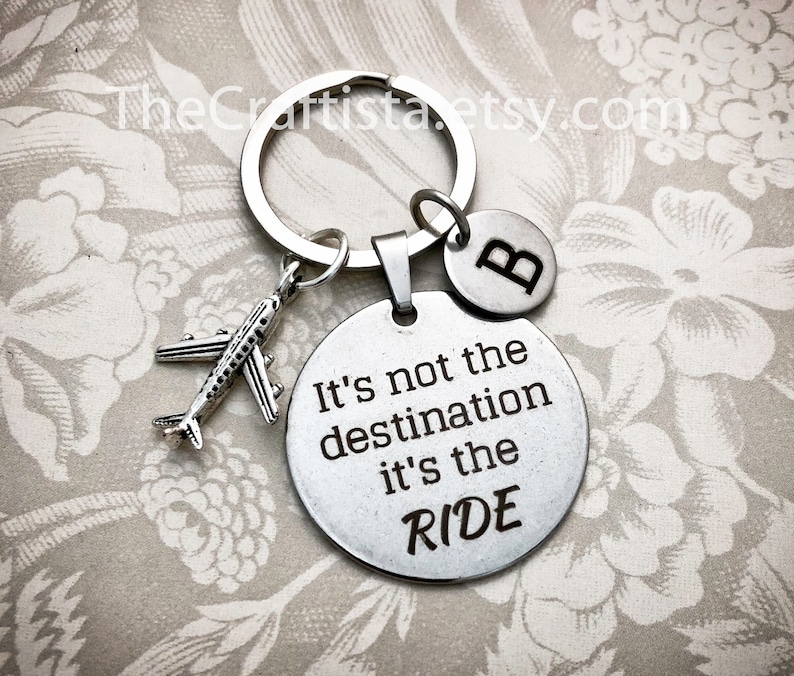Personalized Airplane Keychain Pilot Keychain Aviator - Etsy