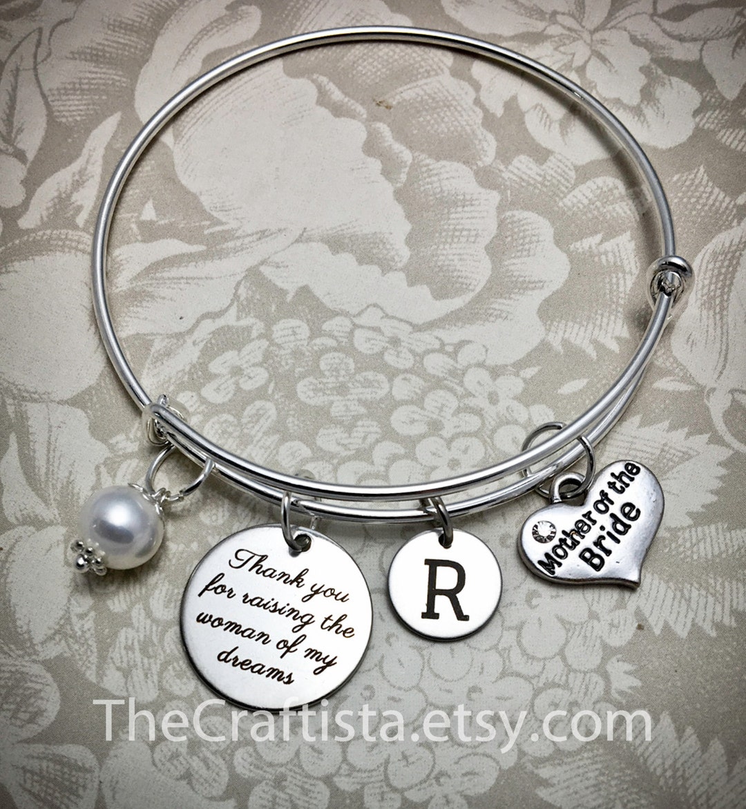 WDB, Mother of the Bride Adjustable Bangle, Mother of the Bride ...