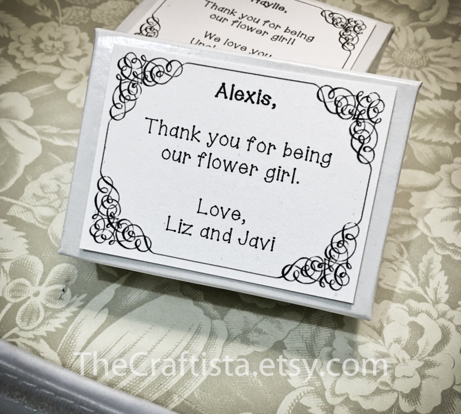 Gift Box Personalized Message Card Cotton-filled Box - Etsy