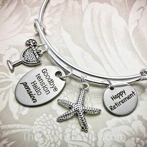 RET, Retirement Bracelet, Retirement Gift, Retirement Jewelry ...