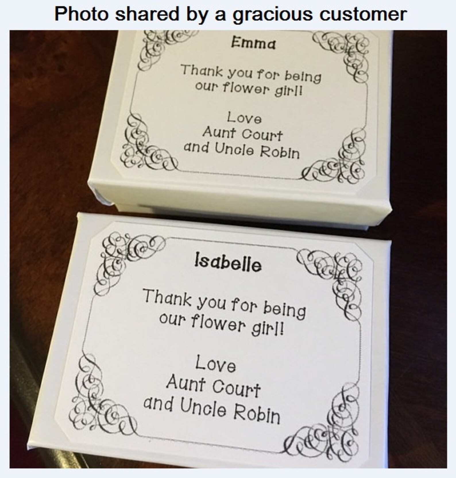 Gift Box Personalized Message Card Cotton-filled Box - Etsy