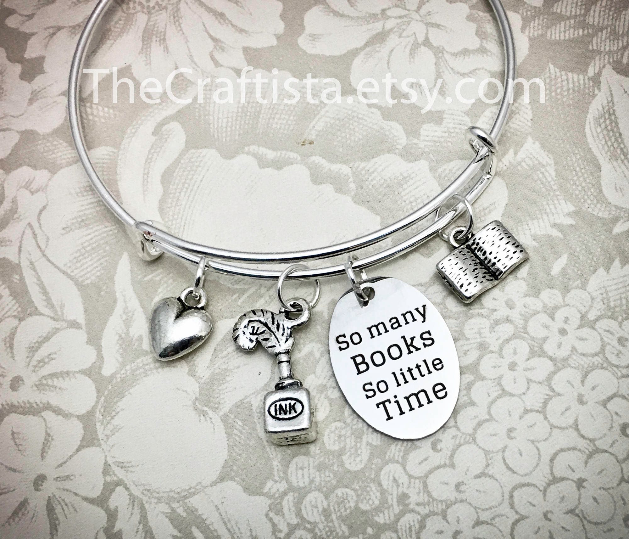 RDG, Reading Teacher Book Club Gifts, Writing Teacher, Book Charm ...