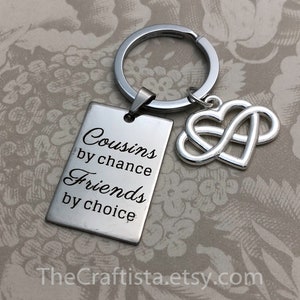 C18, Cousin Keychain, Cousin Gift, Gifts for Cousins, Cousin of the ...