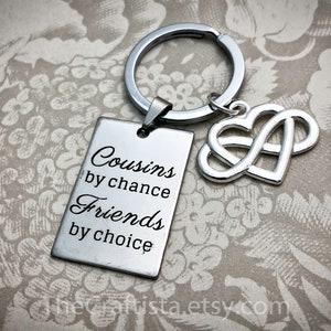 C18, Cousin Keychain, Cousin Gift, Gifts for Cousins, Cousin of the ...