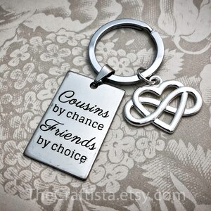 C18, Cousin Keychain, Cousin Gift, Gifts for Cousins, Cousin of the ...