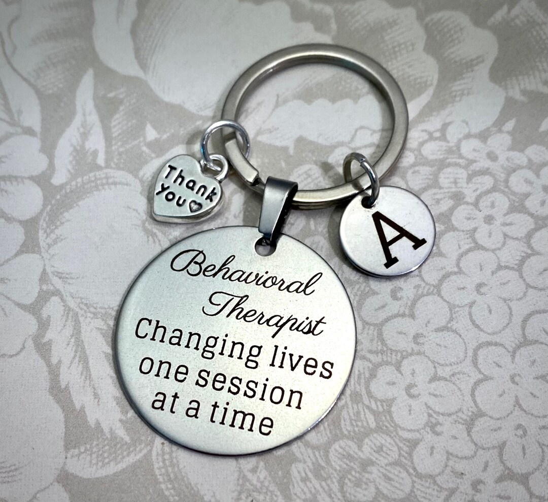 BTH, Personalized Behavior Therapist Keychain, Behavioral Therapy ...