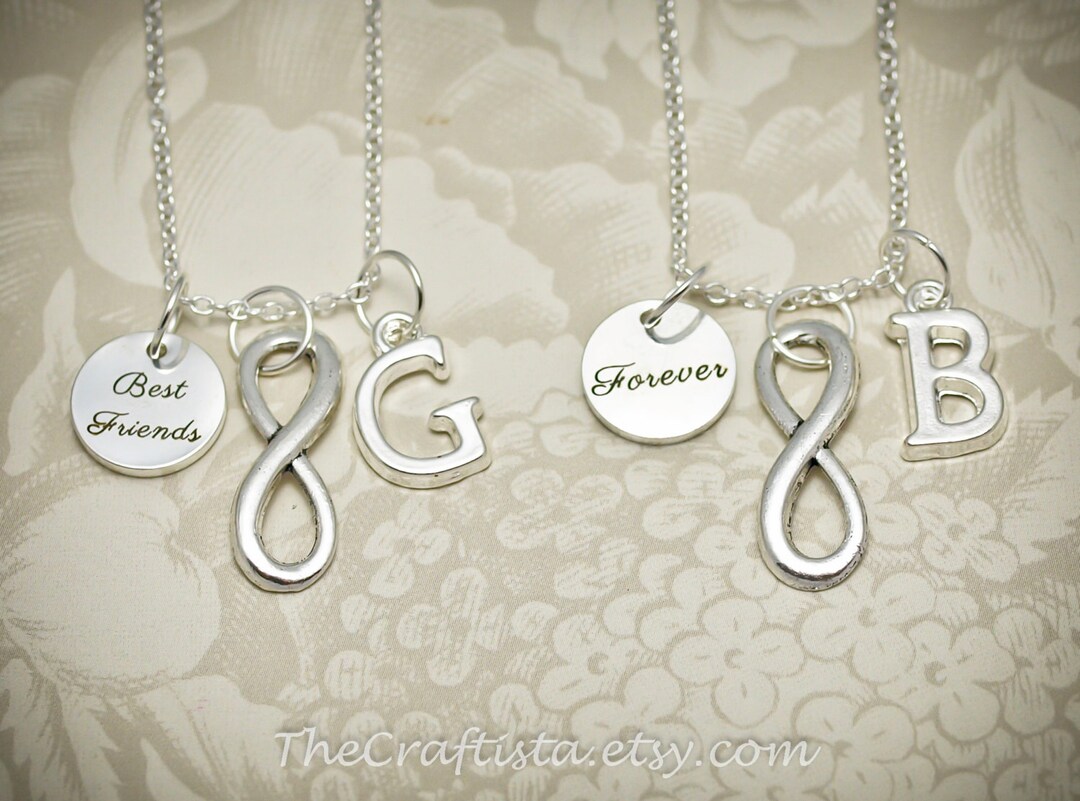 2 Best Friend Necklaces -- 2 Friendship Necklaces -- Infinity Necklace ...