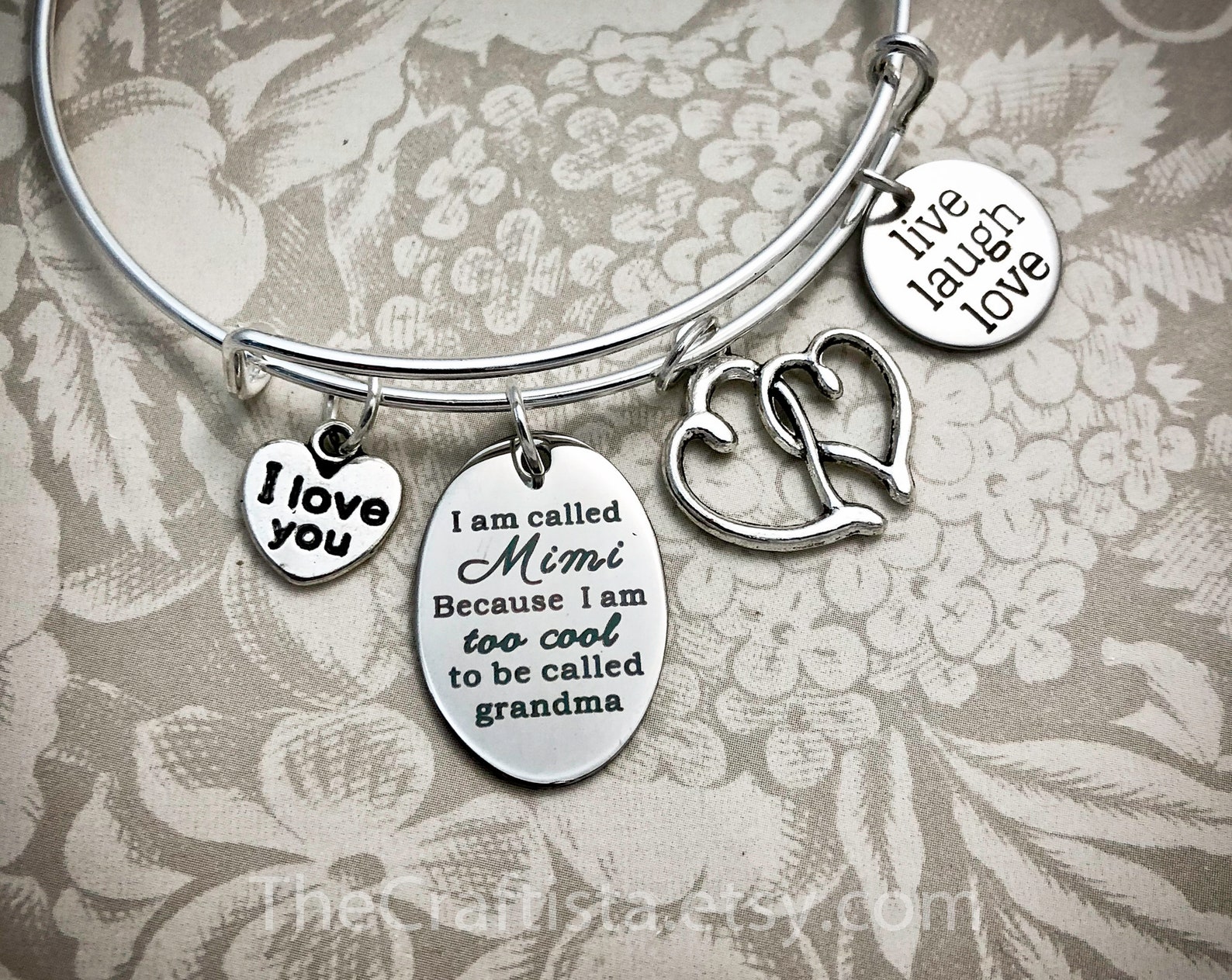 Mimi Bangle Mimi Bracelet Mimi Charm Mimi Gift Mimi - Etsy