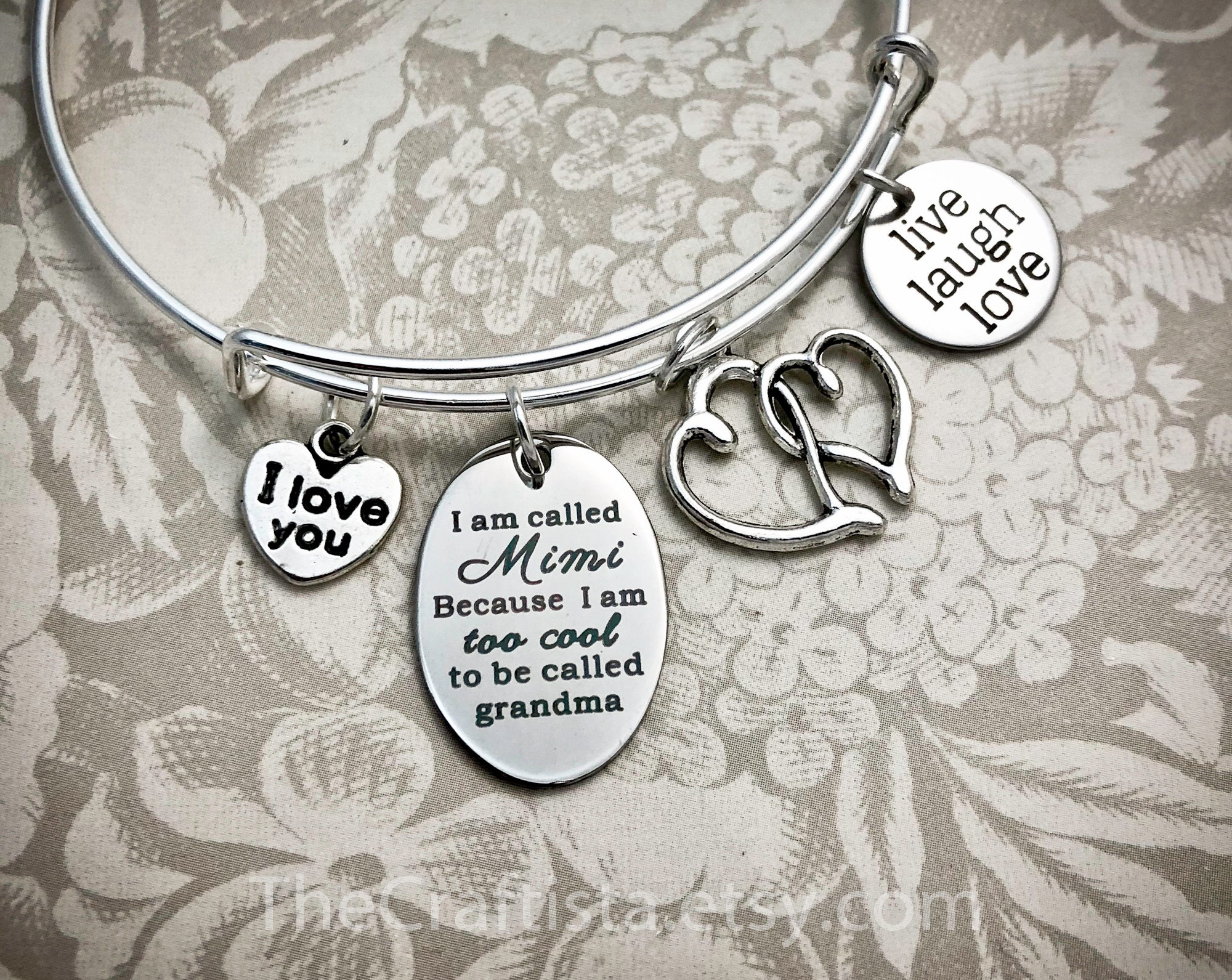 Mimi Bangle Mimi Bracelet Mimi Charm Mimi Gift Mimi - Etsy