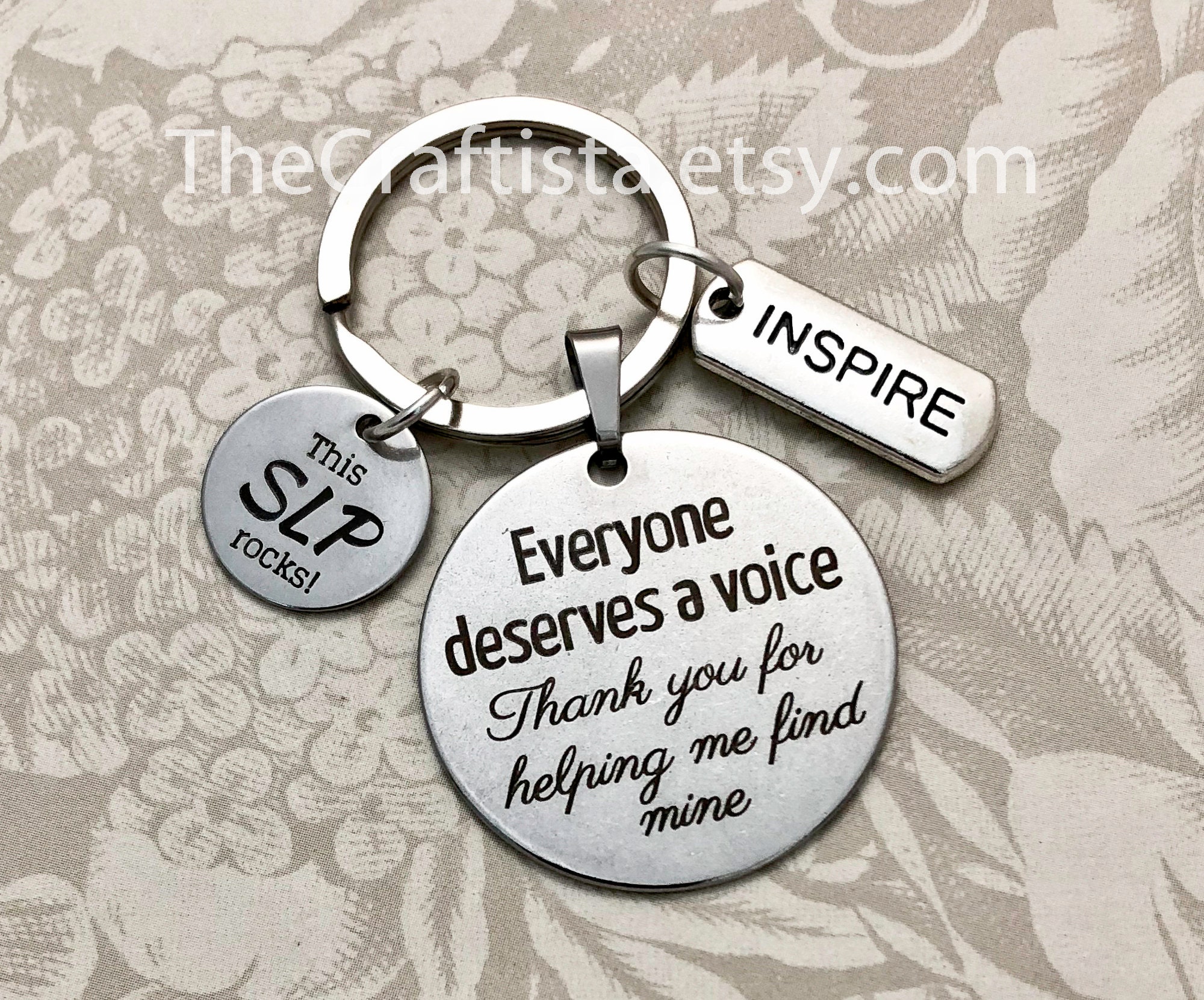 SLP Keychain SLPK Speech Therapy Keychain SLP Gift Speech - Etsy