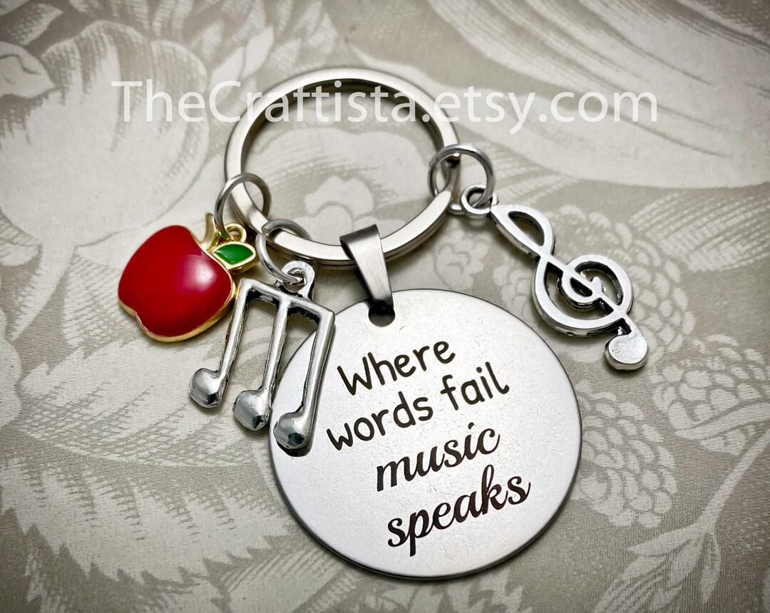 MUK, Music Teacher Keychain, Piano Teacher, Violin Teacher, Choir ...