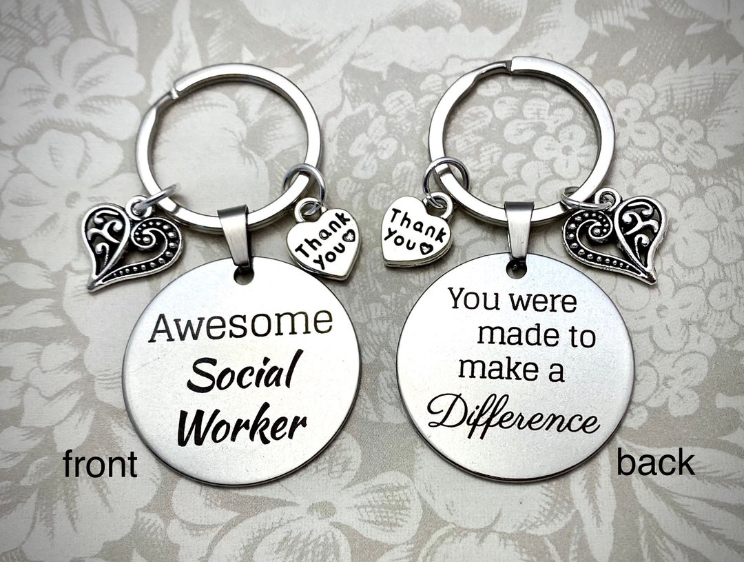 ASW, Social Worker Keychain, Social Worker Gift, Social Worker Items ...