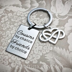 C18, Cousin Keychain, Cousin Gift, Gifts for Cousins, Cousin of the ...