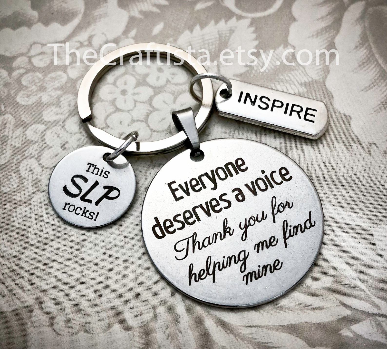 SLP Keychain SLPK Speech Therapy Keychain SLP Gift Speech - Etsy