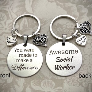 ASW, Social Worker Keychain, Social Worker Gift, Social Worker Items ...