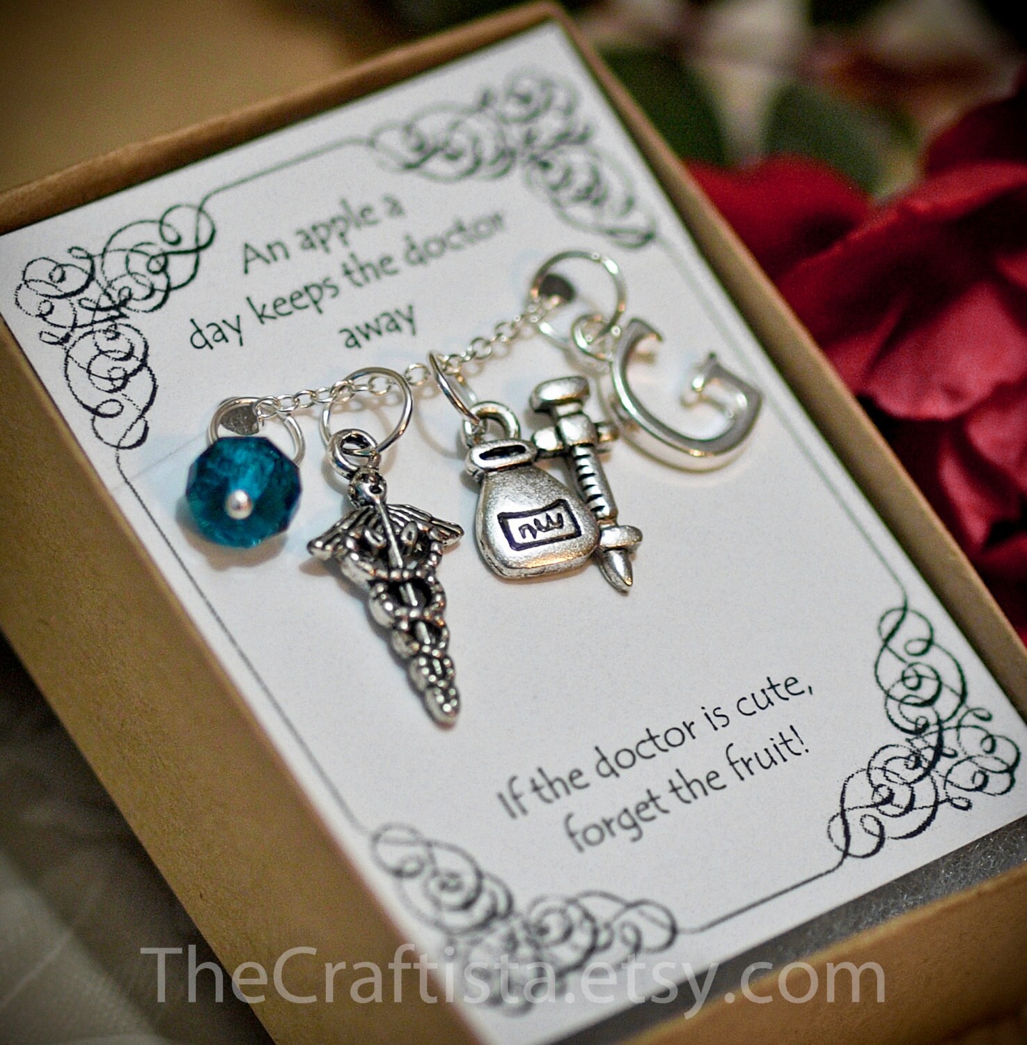 Personalized Doctor Necklace With Birthstone and Initial - DR2 ...
