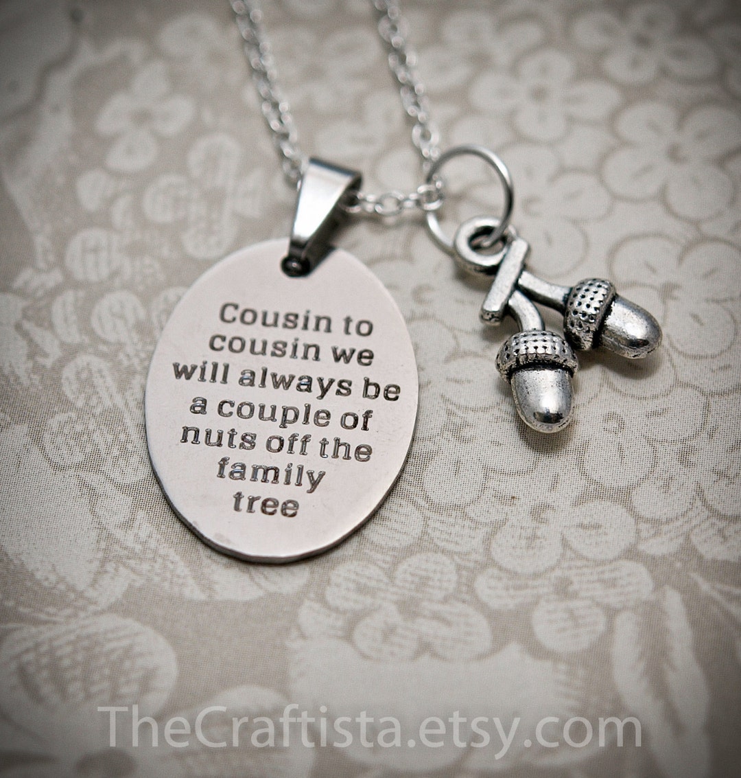 Cousin Necklace, C10B, Cousin Gift, Cousin Necklace, Cousin Jewelry ...