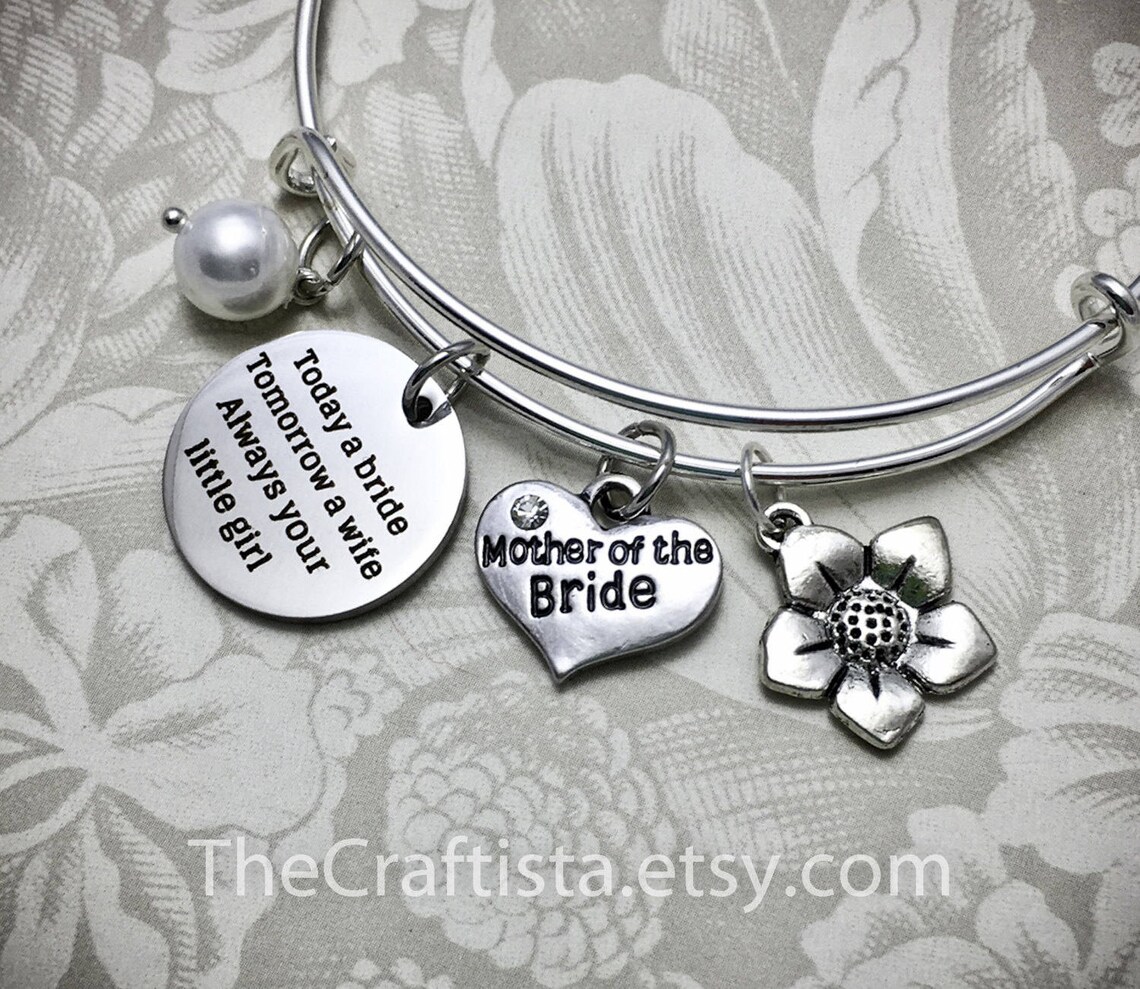MBC, Mother of the Bride Adjustable Bangle, Mother of the Bride ...