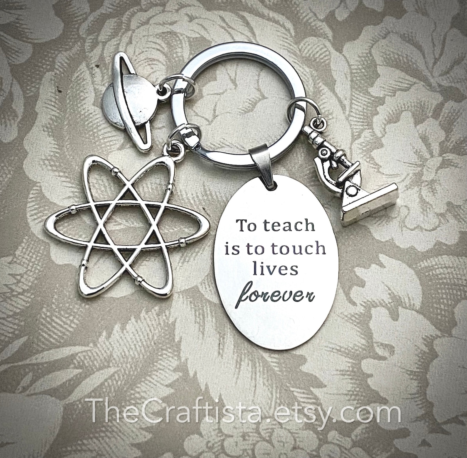 Personalized Science Teacher Keychain SCK Science Teacher - Etsy