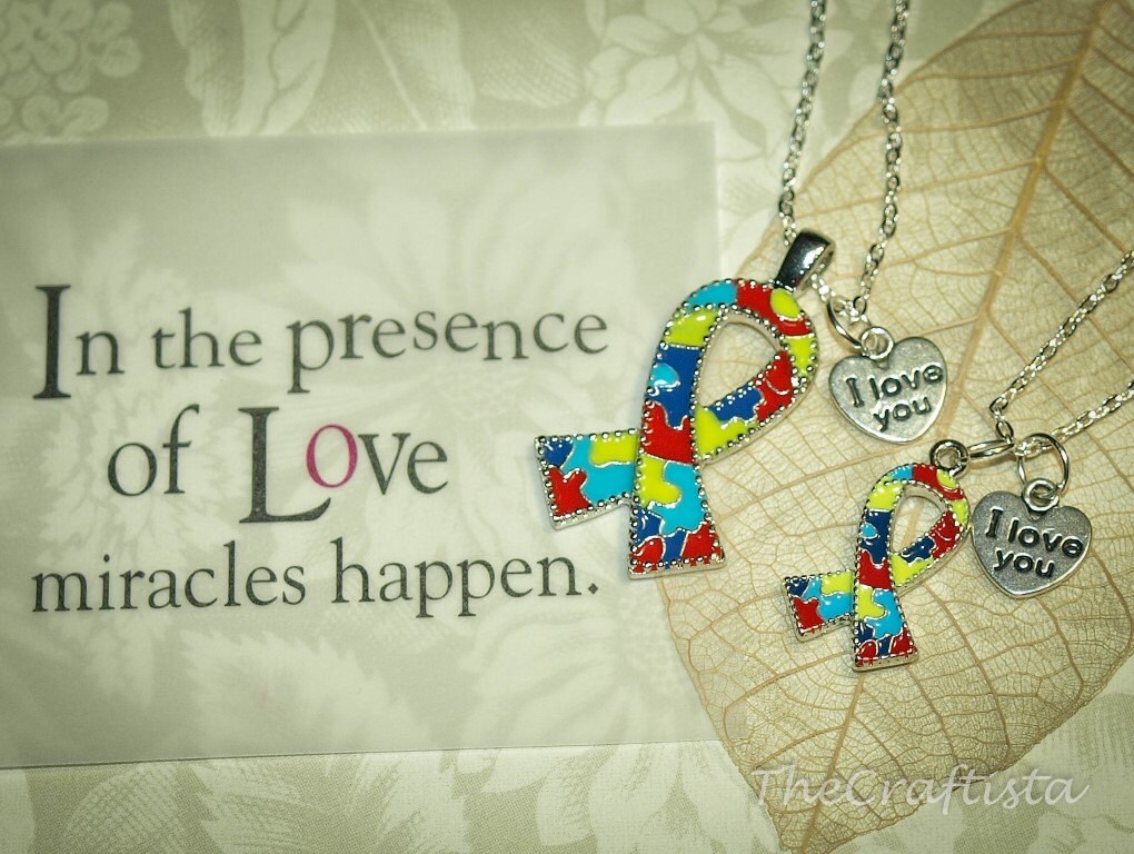 Autism / Asperger Awareness Necklace Autism Necklace - Etsy