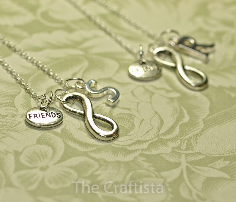 2 Best Friend Necklaces -- 2 Friendship Necklaces -- Infinity Necklace ...