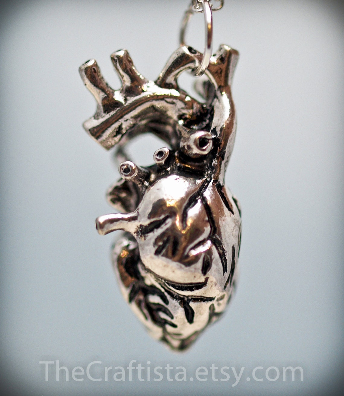 Anatomical Heart Necklace Anatomical Heart Pendant | Etsy