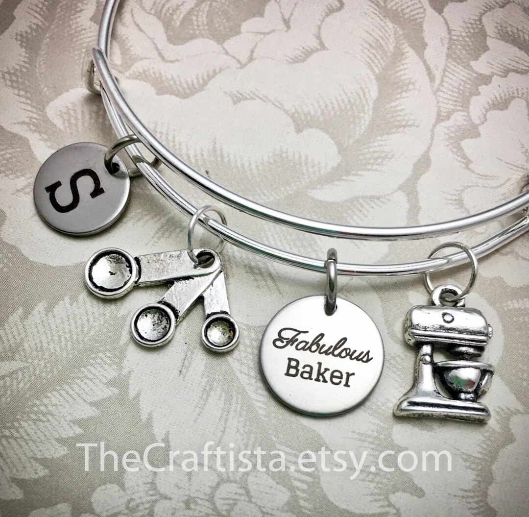 BFB, Personalized Baker Bracelet, Fabulous Baker Bangle, Baker Charm ...