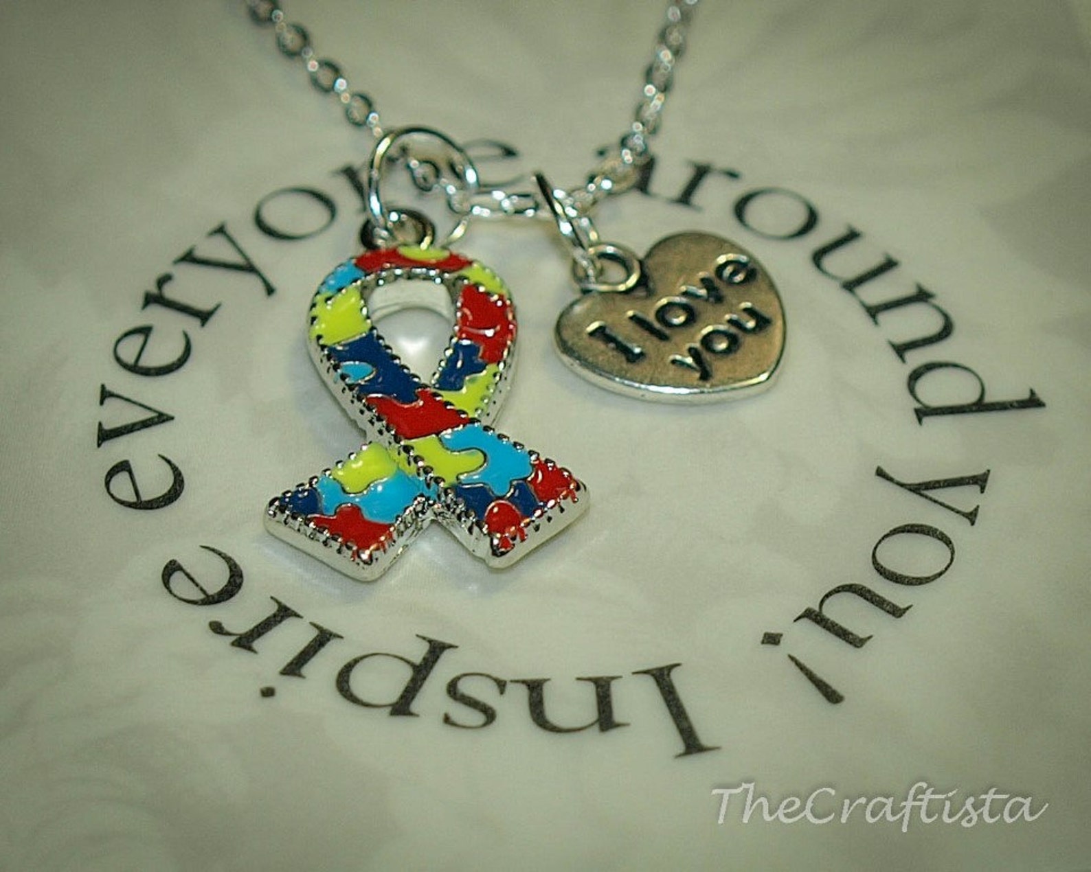 Autism / Asperger Awareness Necklace Autism Necklace - Etsy