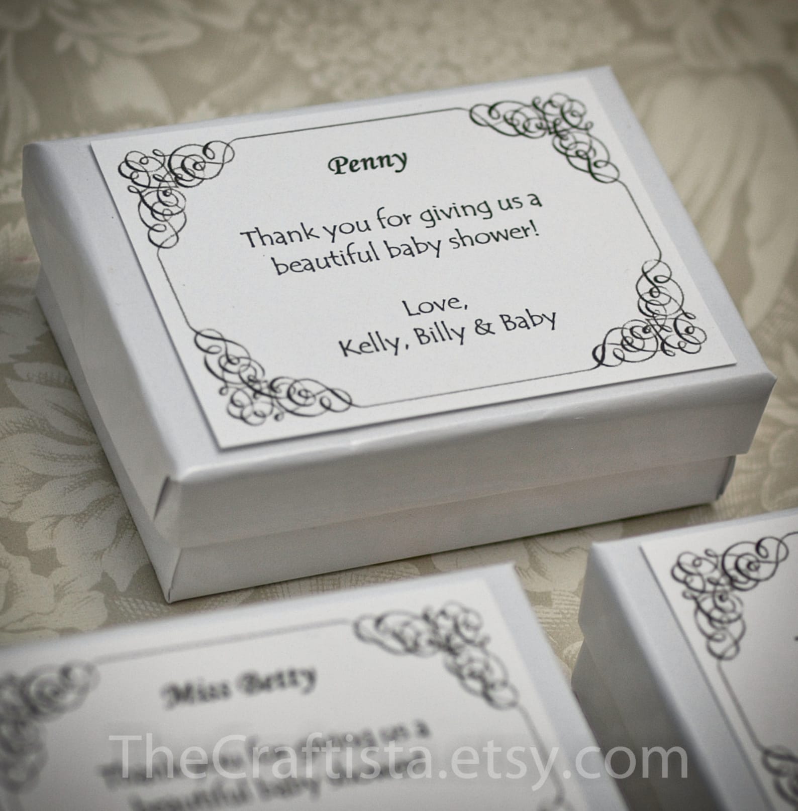 Gift Box Personalized Message Card Cotton-filled Box - Etsy