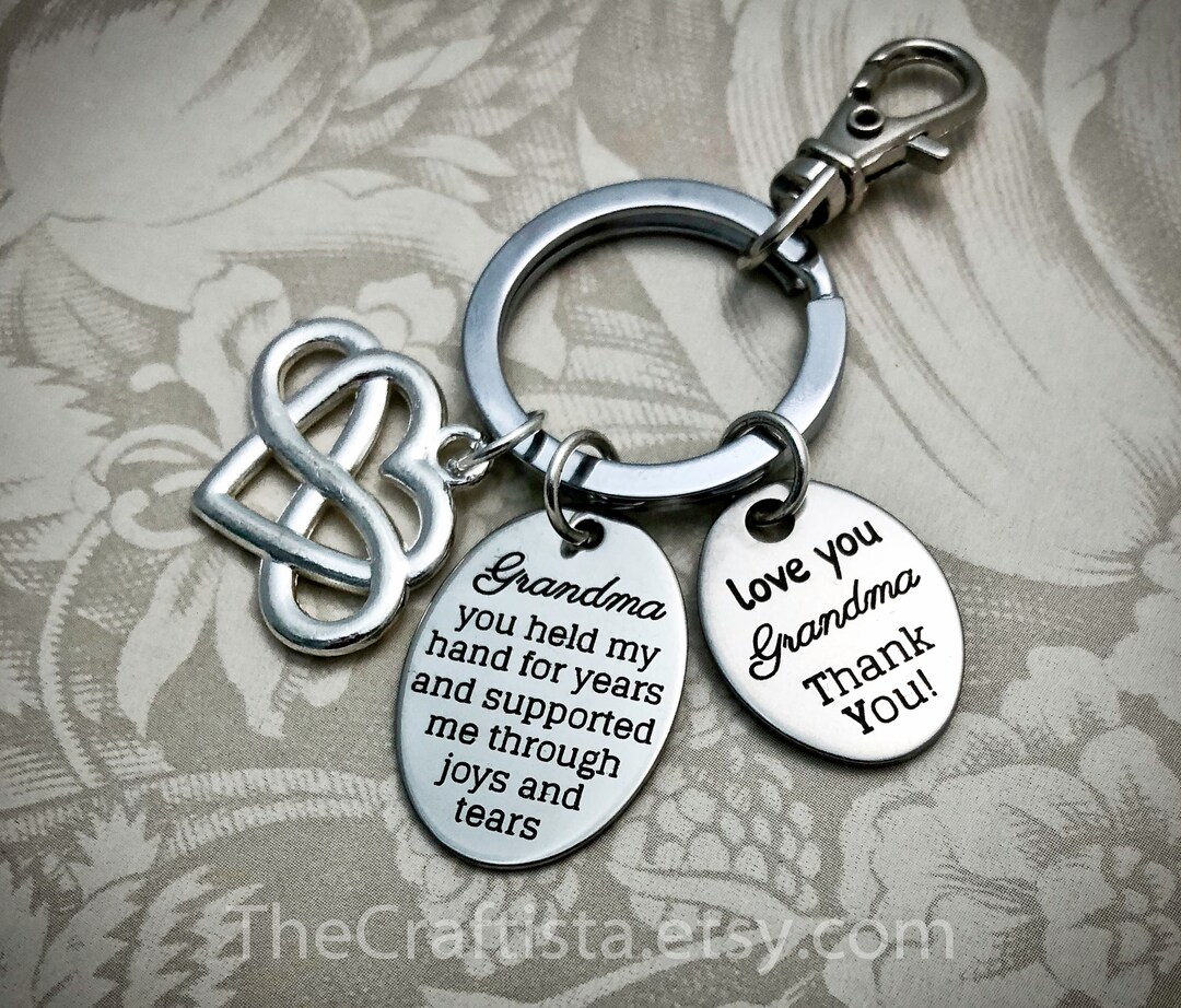 Grandma Keychain, Grandma Gift, Grandma Charm, Gifts for Grandma ...