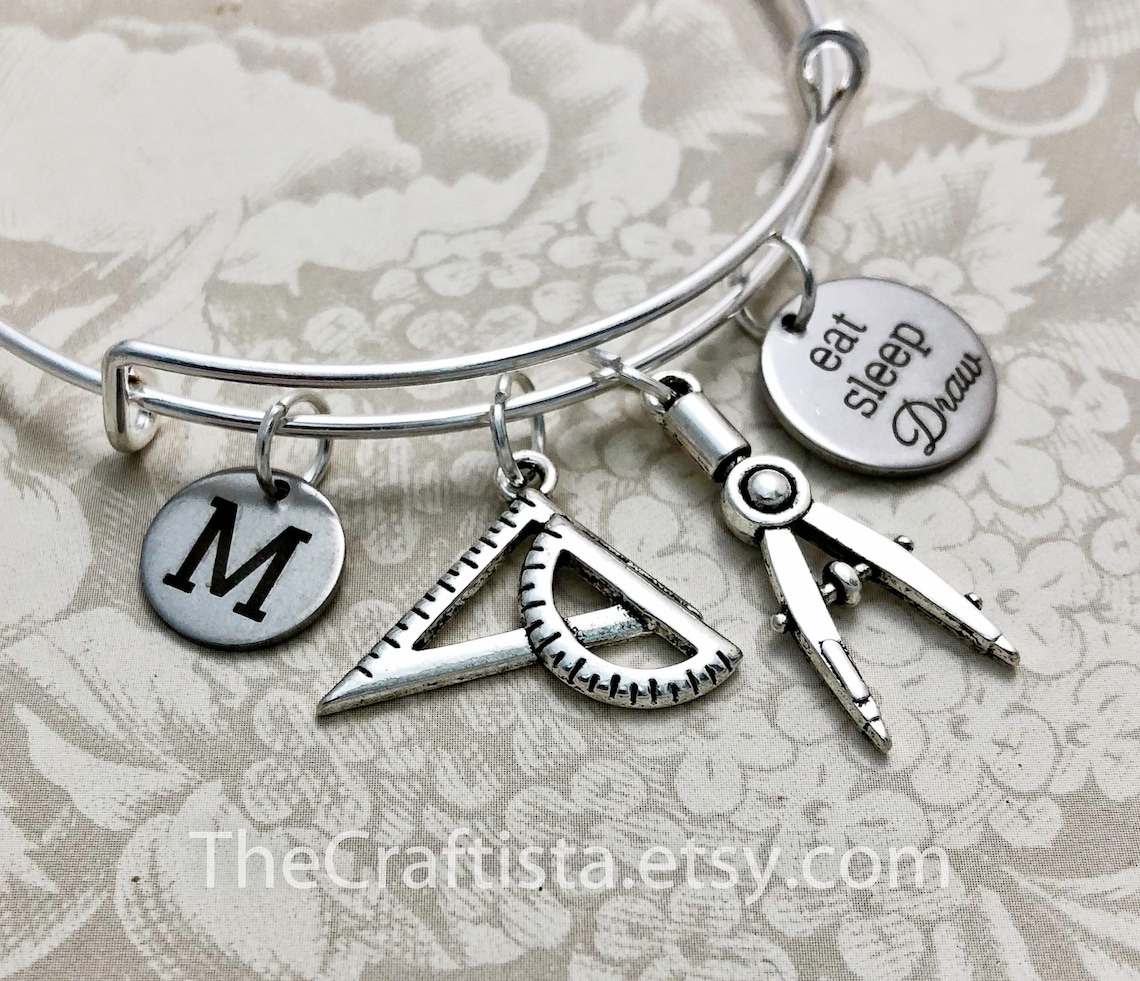 ENGR Civil Engineer Personalized Bracelet Engineer Bangle | Etsy